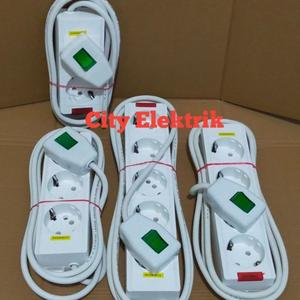 Jual Ready!! Stop Kontak Jadi Rakitan Kabel 1,2,3,4,5,6,7,8,9,10 Meter ...