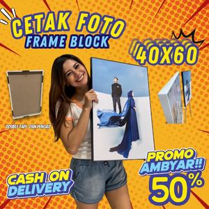 Jual CETAK FOTO FRAME BLOCK 40x60 16 r wall frame cadutproject bingkai ...