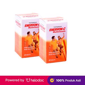 Jual Enervon-C 2 Botol (30 Tablet/Botol) - Vitamin C - Halodoc ...