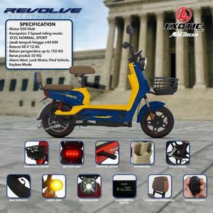Jual Sepeda Listrik Exotic Revolve / Revolve Pro Terbaru Electric Bike ...