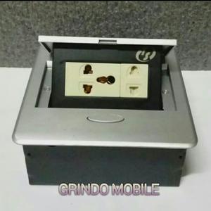 Jual BOX FLOOR SOCKET LANTAI/MEJA 2 COLOKAN LISTRIK UNIVERSAL - Jakarta ...