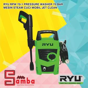 Jual RYU RPW 70-1 PRESSURE WASHER 70 BAR MESIN STEAM CUCI MOBIL JET ...