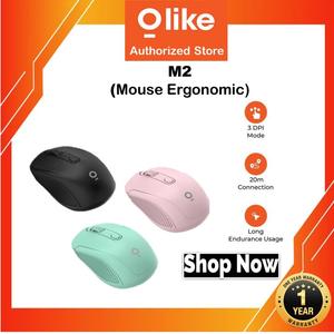 Jual Olike Mouse Wireless Ergonomic Accurate M1 / M2 / M102 - M2 ...
