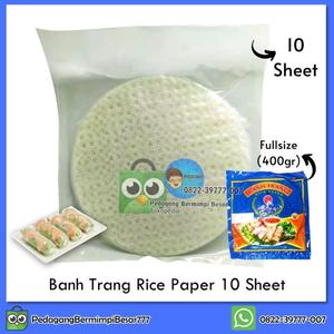 Jual Banh Trang Rice Paper 22Cm Isi 10 Sheet Kulit Lumpia Vietnam - Kab ...