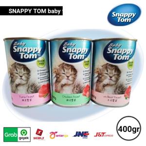 Jual SNAPPY TOM BABY kitten 400gr wetfood kaleng - BEEF baby - Kota ...