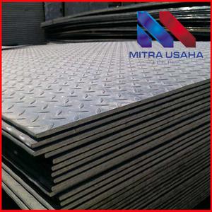 Jual Plat Bordes 3 mm 1200 x 2400 mm Kembang Checkered Plate Besi Baja ...
