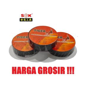 Jual Isolasi Kabel Listrik TIGER PVC (Electrical Tape) - HITAM GROSIR ...