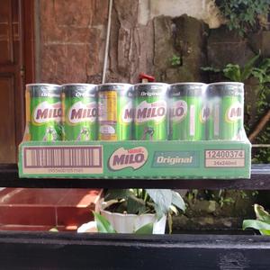 Jual Milo Susu UHT Kaleng Original isi 240 ml 1 Karton (24 x 240 ml ...