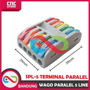 Jual bagus terminal paralel 5 line sambungan jalur kabel konektor ...