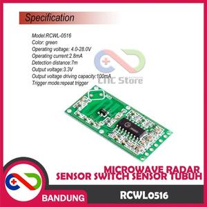 Jual bagus rcwl0516 microwave radar sensor switch sensor tubuh rcwl ...