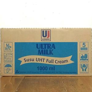Jual Susu Ultra Milk Kotak UHT Rasa Full Cream - 1000 ml | 1 liter ...