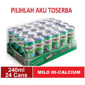 Jual Susu Milo Kaleng Coklat ACTIVE GO HI-CALCIUM - 240 ml (isi 24 can ...