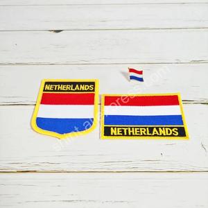 Jual Netherlands National Flag Embroidery Patches Badge Shield - Kota ...
