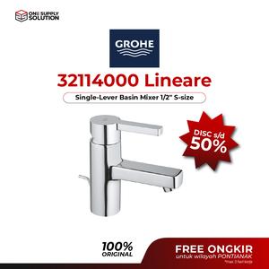 Promo GROHE 32114000 Lineare Single-Lever Basin Mixer 1/2" S-size - Kab ...