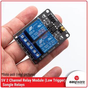 Jual 5V 2 Channel Relay Module With Optocoupler Relay Modul 2 Channel ...