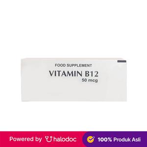 Jual Vitamin B12 50 mcg 10 Tablet - Vitamin & Suplemen A,B & E ...