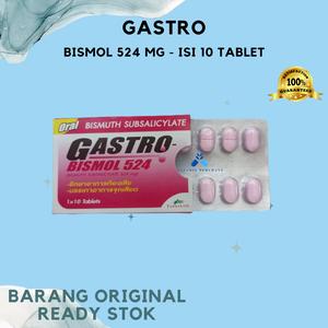 Jual GASTRO BISMOL 524 MG - ISI 10 TABLET (IMPORT) - Kota Surabaya ...