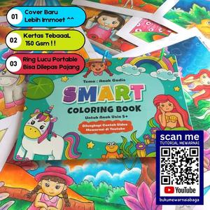 Jual Smart Coloring Book Girl Anak Gadis Cewek/ Belajar Mewarnai ...