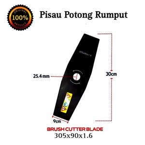Jual Pisau Mesin Potong Rumput hitam Ukuran 305x90x1.6 Pisau Mesin ...