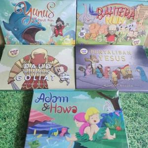 Jual Pop up Seri alkitab satuan simson pop up/ penyaliban / adam hawa ...