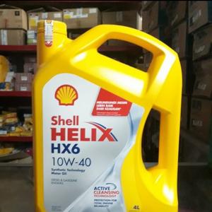 Jual SHELL HELIX HX6 10W-40 KEMASAN 4LITER ORIGINAL SCANE BARCODE 100% ...