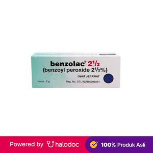 Jual Benzolac 2.5% Gel 5 g - Obat Jerawat - Halodoc - Jakarta Selatan ...