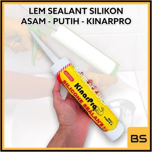 Jual KINARPRO LEM SILICONE SEALANT LEM SILEN ASAM WARNA WHITE LEM ...