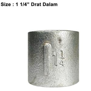 Jual Sock 1 1/4 Besi Galvanis / Sok Drat 1 1/4" Inch Besi / Socket ...