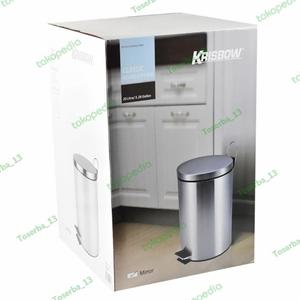 Jual Tempat Tong Sampah Injak Slow Close Pedal Bin Round 20 Liter Krisbow - Kota Tangerang ...