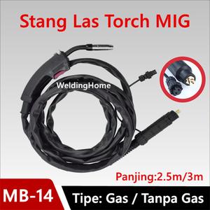 Jual MB14 Stang Las Torch MIG CO2 MB 14 AK Welding Torch 2.5M 3M MB14 ...