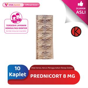 Jual Prednicort 8 mg / Methylprednisolone / Radang / Psoriasis (10 ...