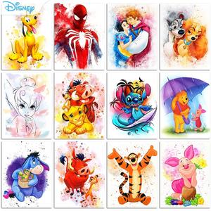 Jual Lukisan Berlian Disney Kartun Singa Raja Stitch Winnie The Pooh ...