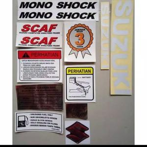 Jual sticker stiker Emblem set rangka Satria Hiu - Jakarta Barat ...