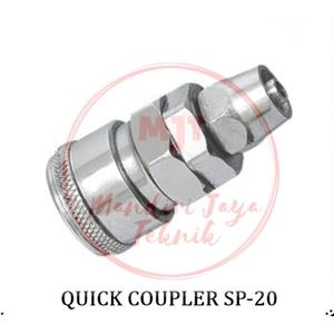 Jual terbagus quick coupler sp 20 sambungan selang kompresor recoil cuk ...