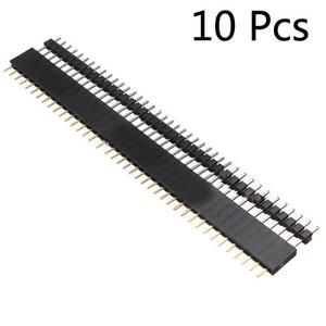 Jual 10 Pair 40 Pin 2.54mm Male Female SIL Socket Row Strip PCB ...