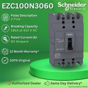 Jual Schneider MCCB 3P 60A EZC100N3060 18kA Best - Kota Tangerang ...