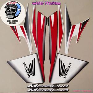 Jual Striping Decal Polet Sticker Honda Mega pro 2012 putih stiker list ...