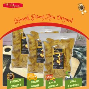 Jual Keripik Kripik Pisang Asin Original 1Kg Sna/Ce Makanan Ringan ...