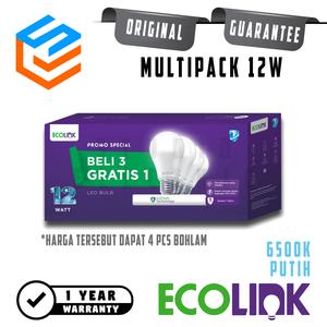 Jual Lampu Ecolink 3 Free 1 LED Bulb Multipack 12W Putih - 12Watt 12 ...