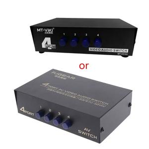 Jual 4 Port AV Video RCA 4 Input 1 Output Switcher Switch Selector ...