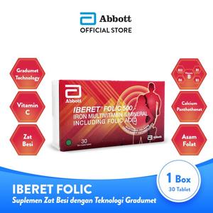 Jual Abbott Iberet Folic box 30 tablet - Multivitamin Mineral - Jakarta ...