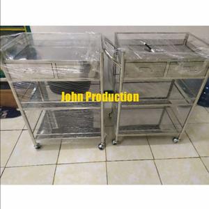 Jual TROLLEY INSTRUMEN 3 RAK + LACI / MEJA TROLI INSTRUMEN RUMAH SAKIT ...