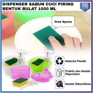 Jual Dispenser Sabun Cuci Piring 1000 ml 2in1 Tempat Sabun Cair Bentuk ...