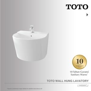 Jual Wastafel TOTO LW898CJ komplit kran panas dingin TX115LU - Jakarta ...