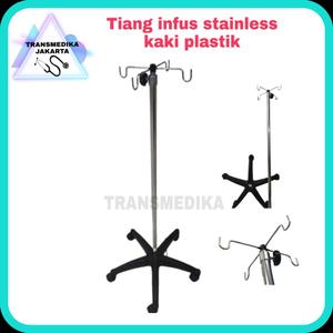 Jual Tiang infus stainless kaki plastik - tiang infus stainles ...