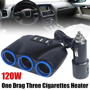 Jual EE 3 Way Car Cigarette Lighter Adapter 12V Multi Socket Charger - Kota Yogyakarta ...