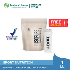 Promo Isopure Whey Protein Isolate Unflavored 1 Lb Free Shaker Cicil 0% ...