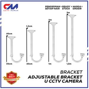 Jual Adjustable Bracket Tiang U CCTV Camera Ukuran Bisa Disesuaikan ...