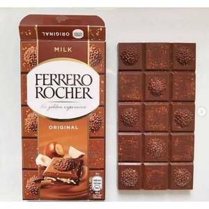 Promo Ferrero Rocher Chocolate Bar Tablet 90 Gram - Milk Hazelnut ...