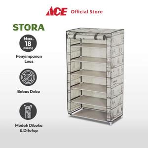 Jual Ace - Stora Rak Sepatu 6 Tingkat - Abu-abu Shoe Rack Organizer ...